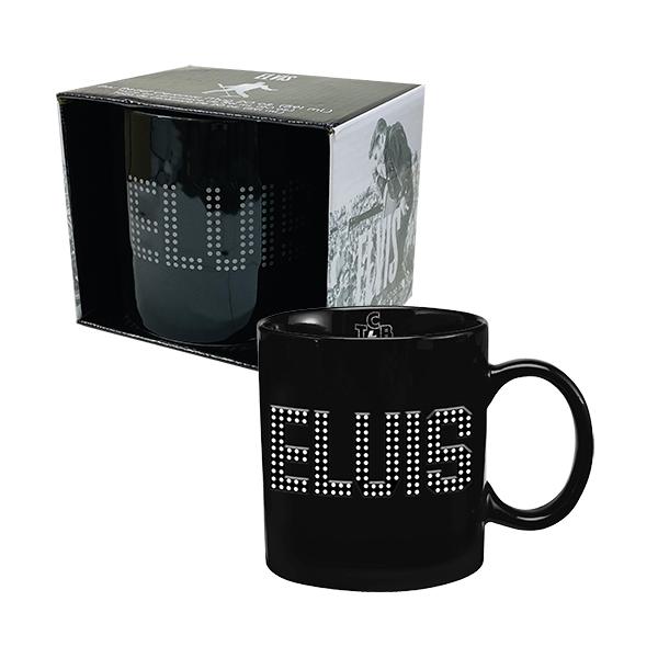 往年のアメリカンロックスター、 エルヴィスプレスリー のマグカップです。大きめの20オンス（約590ml）。コレクターにもおすすめのかっこいいマグです。マグカップとしてはもちろん、安定感があるのでペン立てなどにも使えそうです。■パッケージサ...