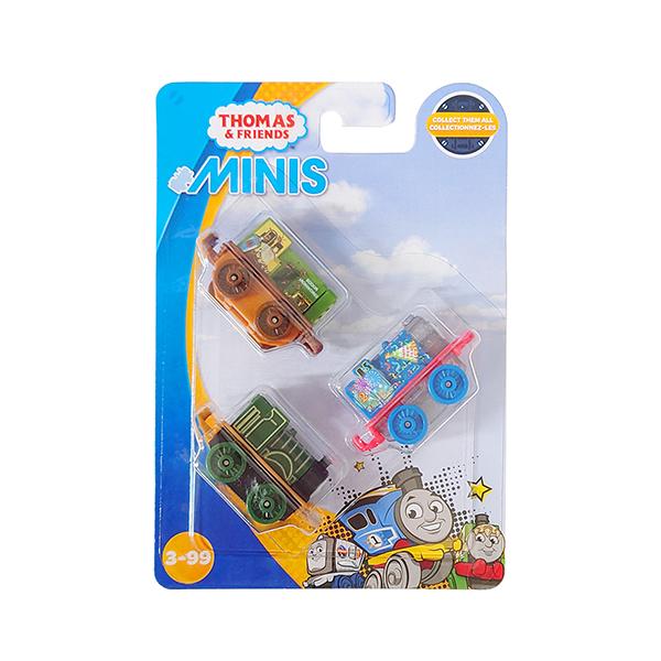 きかんしゃトーマスの MINIS 3個セット。アメリカからの輸入品です。コレクションしてつなげて遊んでね。●パッケージサイズ：16.5×11.5×2.5cm●1個あたりサイズ：5×3×2.5cm●セット内容：EMILY、COCKROACH ...
