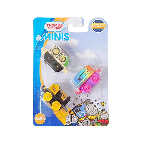 きかんしゃトーマスの MINIS 3個セット。アメリカからの輸入品です。コレクションしてつなげて遊んでね。●パッケージサイズ：16.5×11.5×2.5cm●1個あたりサイズ：5×3×2.5cm●セット内容：EMILY、COCKROACH ...