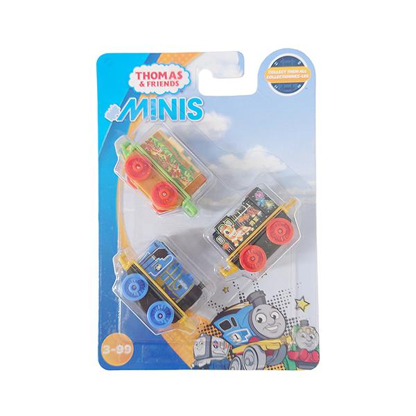 きかんしゃトーマスの MINIS 3個セット。アメリカからの輸入品です。コレクションしてつなげて遊んでね。●パッケージサイズ：16.5×11.5×2.5cm●1個あたりサイズ：5×3×2.5cm●セット内容：EMILY、COCKROACH ...