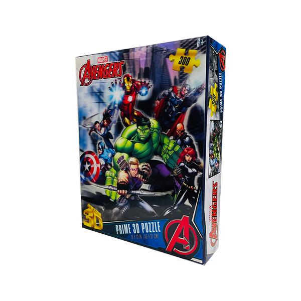 アベンジャーズのジグソーパズルです。とてもかっこいい3Dタイプのジグソーパズル。パッケージ、ピースにレンティキュラー加工が施されおり、3Dに見えるパズルです。制作し終わったら、額装してインテリアとしてもおすすめですよ。大人も楽しめるジグソー...