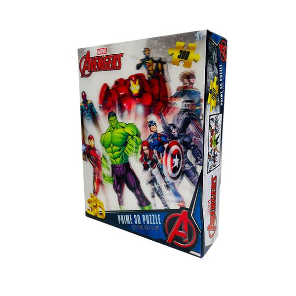 アベンジャーズのジグソーパズルです。とてもかっこいい3Dタイプのジグソーパズル。パッケージ、ピースにレンティキュラー加工が施されおり、3Dに見えるパズルです。制作し終わったら、額装してインテリアとしてもおすすめですよ。大人も楽しめるジグソー...