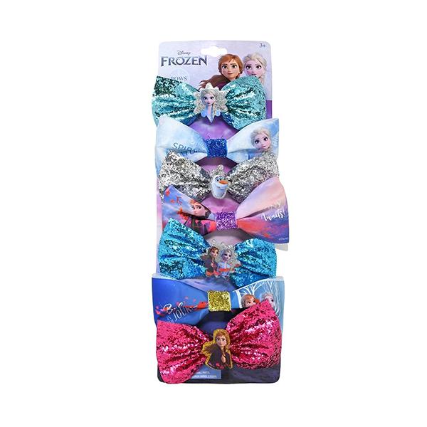 アナと雪の女王のリボンヘアクリップです。ラメリボン４個と、サテンリボン３個の７個セット。気分を盛り上げてくれそうなかわいい大きめリボンです。お友達と分けておそろいもかわいいですよ♪パーティーシーンにもおすすめです。●リボンサイズ：約W12×...