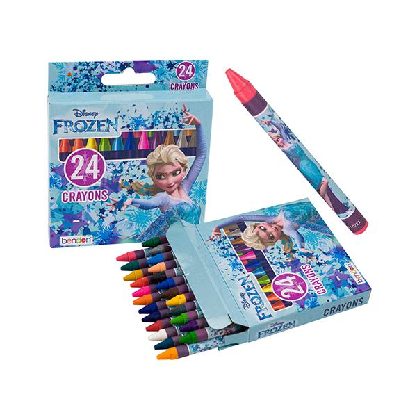 アナと雪の女王2のクレヨンです。24色入り。持ち運びに便利♪NON-TOXIC（非毒性）仕様で、細身のタイプです。■パッケージサイズ：約H11×W10×D1.4cm■クレヨン長さ：約9cm（直径約0.8cm）■24色セット■対象年齢めやす：...