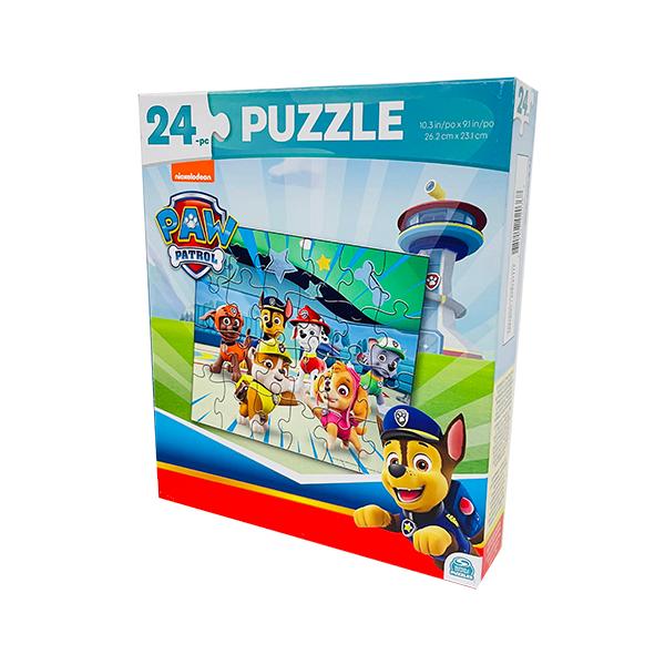 パウ・パトロールのジグソーパズルです。ピースが大きく難易度も易しいので小さなお子様でもチャレンジできます！24ピース入り。おうち時間にぴったりです♪■ボックスサイズ：約H21×W18×D4cm■ピース一つあたり：約5×8cmくらい■完成品サ...