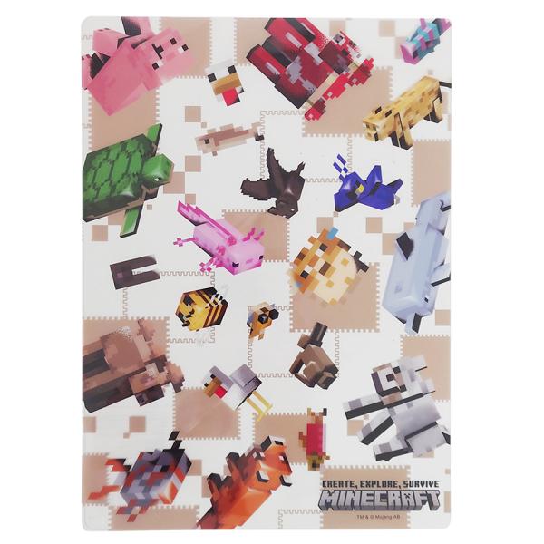マインクラフトの世界を身近に感じられる「マインクラフト 下敷き B5 (クリア)」は、ゲームの人気キャラクターやアイテムがデザインされた魅力的なステーショナリーです。透け感のある素材が特徴で、机の上でも存在感を放ちます。小学生が使うノートの...
