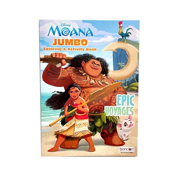 アメリカからの輸入品。モアナと伝説の海のぬりえです。ぬりえ以外にも迷路、クイズなどのアクテビティ付き。切り取り線付きで、1枚ずつ切り離してご利用できます。すべて英語で書かれているのでお子さまの英語のお勉強にもピッタリです。■サイズ：約H27...