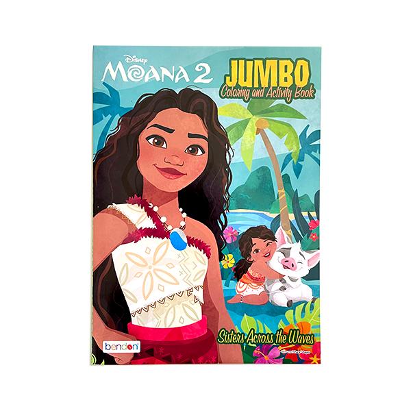 アメリカからの輸入品。モアナと伝説の海2のぬりえです。ぬりえ以外にも迷路、クイズなどのアクテビティ付き。切り取り線付きで、1枚ずつ切り離してご利用できます。すべて英語で書かれているのでお子さまの英語のお勉強にもピッタリです。■サイズ：約H2...