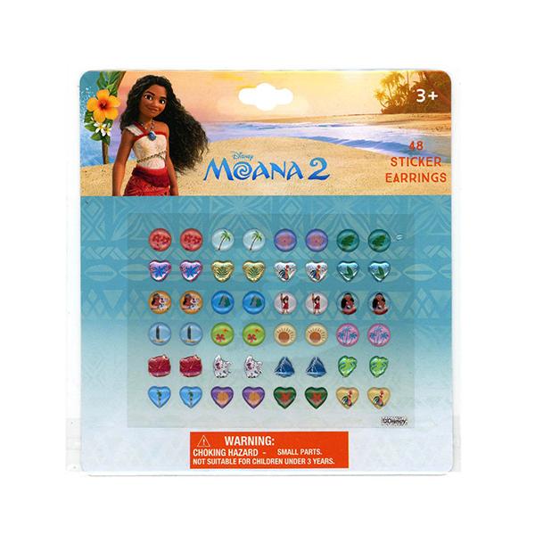 アメリカからの輸入品☆モアナと伝説の海2のピアスシールです。トロピカルな絵柄がキュート♪キラキラぷくぷくでかわいいです。お子様のおしゃれにぴったりですよ。●パッケージサイズ：約W14×H14cm●ピアスシールサイズ：約1cm※海外輸入商品です。