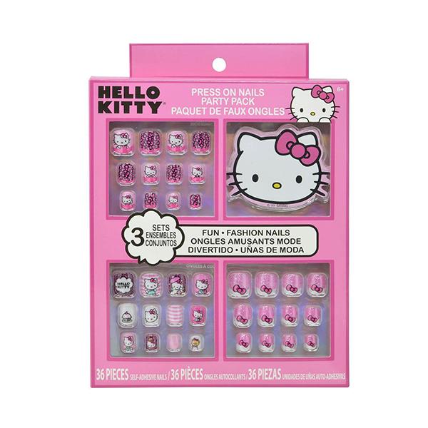 ハローキティのキッズネイルチップセットは、かわいいデザインがいっぱいで、キッズの指先を楽しく彩ります！36ピース入りで、3セットのバリエーションが楽しめるので、気分に合わせて選べますよ。特別な日やお友達とのおしゃれタイムにぴったりです。簡単...
