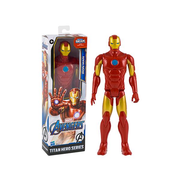 アイアンマンのプラスチック人形です。Hasbro社製。戦いごっこを楽しめそうなかっこいいフィギュア！アメリカからの輸入品です。■パッケージサイズ：W10×H30.5×D5cm■本体サイズ：高さ12インチ（約30.48cm）■内容：フィギュア...
