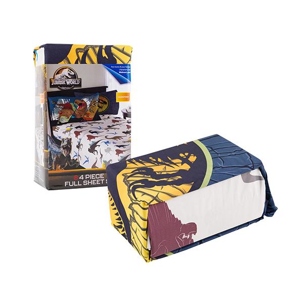 ジュラシックワールドのフルシーツセットです。この4ピースセットは、マイクロファイバー製でとっても柔らか。アメリカからの輸入品なので、特別感もたっぷりです。恐竜好きの男の子にぴったりのデザインで、毎晩の寝る時間が楽しみになりますよ。●Full...