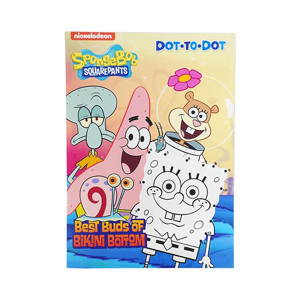 アメリカからの輸入品。スポンジ・ボブのぬりえ DOT・TO・DOT です。ぬりえをしたり、数字を順番に線でつないでイラストを完成させる点結びなどができます。●サイズ：約H272×W196×D3 (mm)●ページ数：64MADE IN U.S...