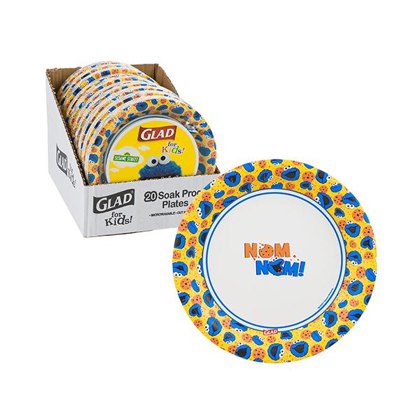 セサミストリートの紙皿です。前菜、パスタ、デザート、スナックなどに最適な子ども向けのプレート。20枚入っているので、パーティーやイベントにおすすめ。電子レンジ対応なので普段使いにも便利です。アメリカからの輸入です。●サイズ：直径7" ( 1...