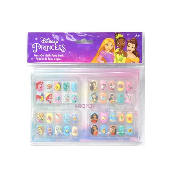ディズニープリンセスのキッズ用ネイルチップです。アリエル、ラプンツェル、ベル、モアナのデザイン。幼児サイズというよりも小学生くらいのお子さま向けのサイズ感となっております。アメリカからの輸入品です。■パッケージサイズ：約H16.5×W16....