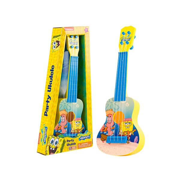スポンジボブのキャラクターたちがデザインされた「パーティー ウクレレ」は、子どもたちの音楽体験を楽しく彩ります！4弦仕様で小さな手にもぴったり。男の子も女の子も、音楽の世界に飛び込むきっかけにぴったりのアイテムです。インポート品ならではカラ...
