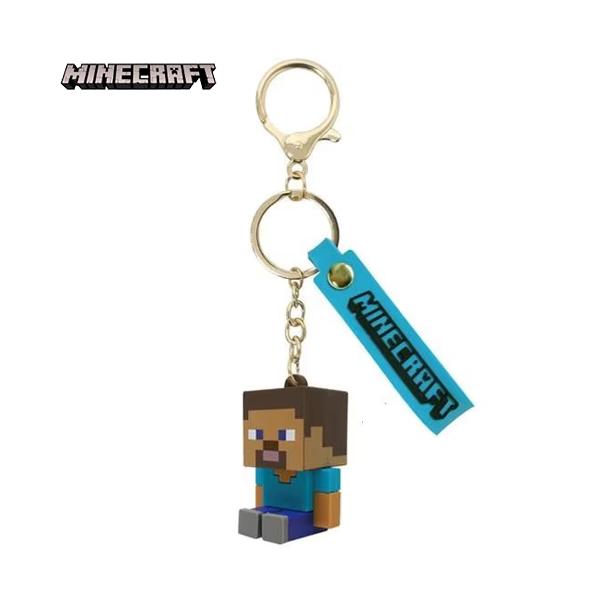 マインクラフトのマスコットキーホルダー。コロンとしたマスコットがかわいい。MINECRAFTのカラータグ裏面には、『BUILD,CREATE,EXPLORE』のメッセージが入っています。バッグなどにつけてね♪●マスコット部分サイズ：約H45...