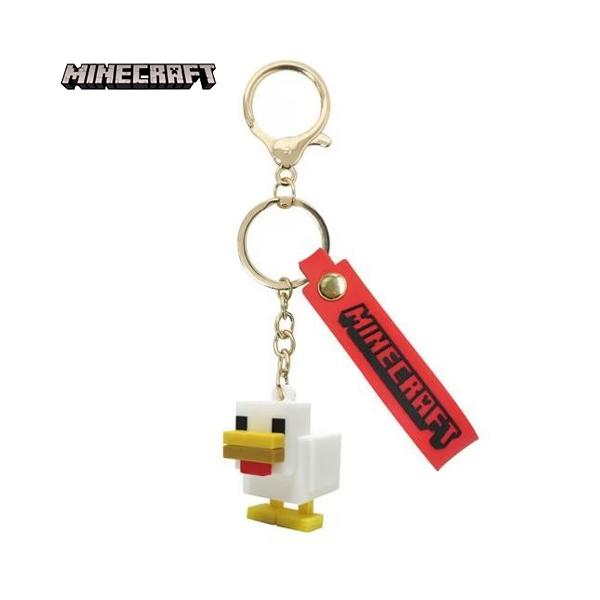 マインクラフトのマスコットキーホルダー。コロンとしたマスコットがかわいい。MINECRAFTのカラータグ裏面には、『BUILD,CREATE,EXPLORE』のメッセージが入っています。バッグなどにつけてね♪●マスコット部分サイズ：約H40...