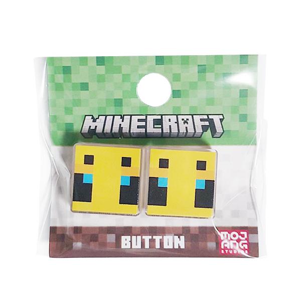 マインクラフトのボタン2個入りです！クリアで厚みのある土台にデザインされています。手芸や裁縫のアクセントとしてぴったり。バッグや洋服にワンポイントとして使うのもおすすめです。手作りアイテムを一層引き立てます。●サイズ：約16×16×5mm ...