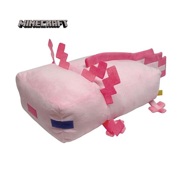 マインクラフトのビッグぬいぐるみ。人気のウーパールーパーです。並べて飾ってもかわいいですよ。もふもふ気持ちいいです。サイズ：約H220×W382×D670mm素材：ポリエステル