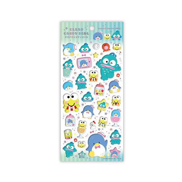 サンリオキャラクターズのシールです。ぷっくりとしたクリア素材のシールにシルバー箔がとってもかわいいです！●セットサイズ：約H200×W90mm●素材：PVCケイカンパニー