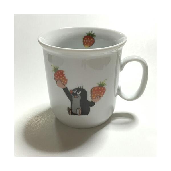 クルテクの小さいマグカップ。絵本の1ページを切り抜いたような可愛らしいイラストです。裏側にもかわいい小さいイラストが入っているのも嬉しいです。小さめのサイズなのでちょっと一息つく時のカップに丁度良さそうです。■サイズ：高85mm×直径80m...