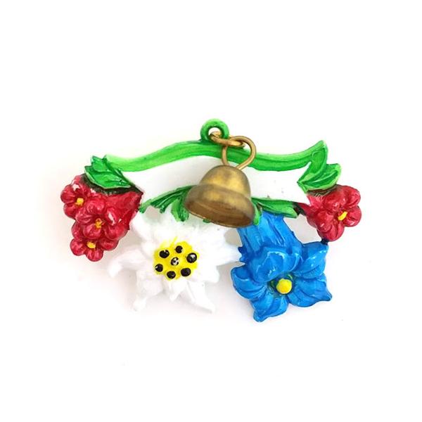 50年前のオリジナルの金型から作られたハンドペイントのブローチです。彩り豊かな色合いに、細部にまでこだわった精巧なディテールが魅力的。手持ちのハットやストール、バッグなどに。コーディネートにプラスすればいつもの装いもキュートさUPに仕上がり...