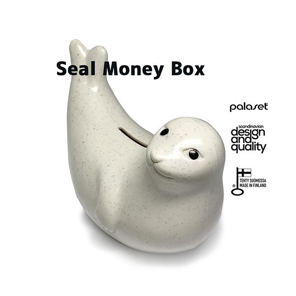 フィンランド製 アザラシの貯金箱です。サイマーンノルッパ（サイマーワモンアザラシ）がモチーフになっています。このアザラシは、フィンランド固有種です。フィンランドのサイマー湖にしか生息していない淡水のアザラシ。現在の固体数が350から400ほ...