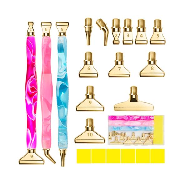 ダイヤモンドアートペン初心者向けスターターセット■こだわりのデザイン滑らかな表面と美しくクリアなデザイン程よく重みがあり、手にフィットするグリップで長時間の作業にも◎■高品質ステンレス銅を使用錆びにくく、耐久性があり、長期間の使用にも◎■様...