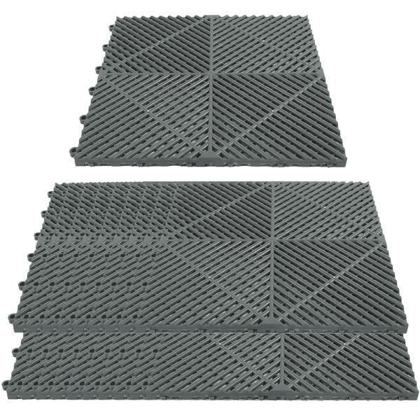 水はけが良く、滑り止め効果があり、油汚れや土汚れなどの場合は洗えばキレイになるのでお手入れしやすいです。ポリプロピレンを採用し、劣化しにくく、実用的で長く使えます。ガレージ、駐車場、展示会、ショールーム、オフィス、工場、店舗、ジム、ベランダ...