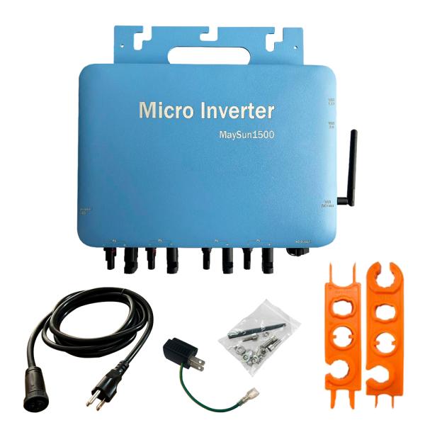 【商品詳細】商品サイズ：約31.5*29*4cm重量：約3kg  定格入力電力：1.5 kWMC4入力コネクタ：4最大入力電流：4×12.5A変換可能最低電圧：20 V最大入力電圧：60V動作電圧範囲： 20V-60VMPPT 最大電力点追...