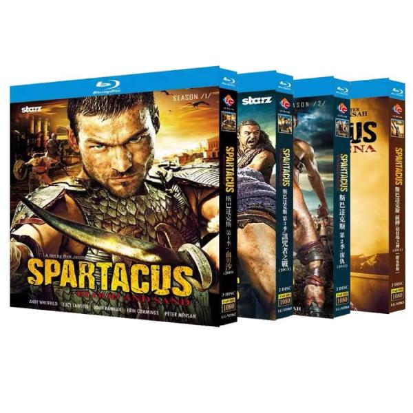 収録内容 海外ドラマ スパルタカス シーズン1+2+3 DVD ブルーレイ Blu-ray BOX 日本語字幕 日本語吹き替え版 I+II+III+序章+映画 完全版 豪華版 [Blu-ray] 全39話+映画を収録。ディスク枚数 9枚組英...
