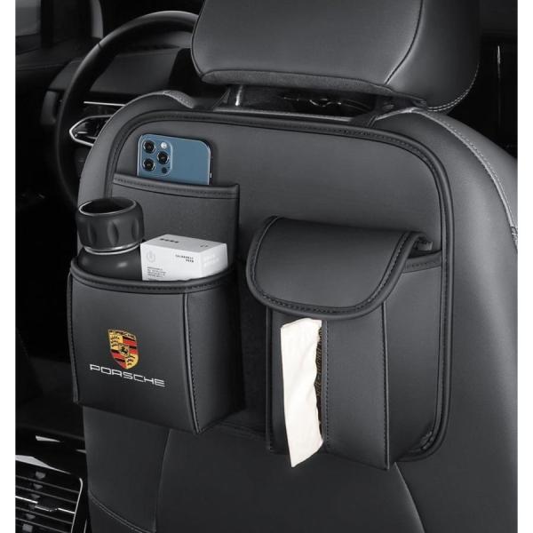 ■ 簡単な取り付け工具不要で簡単に取り付け可能。取付ベルトをヘッドレストやシートに通し、バックルを固定するだけで完了。設置後も運転席側に違和感がなく、外観に影響を与えません。締めるロープは座席に隠せます。■ 汚れも簡単に拭き取れる高級感のあ...