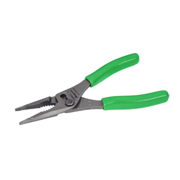 ■商品仕様メーカー：SNAP-ON商品名：7インチ ロングノーズスリップジョイントプライヤー グリーンタイプ：メカニックプライヤー型番：LN46ACFG■特長・A全長 178mm B厚み 3.57mm C幅 50.8mm・冷間鍛造による圧倒...