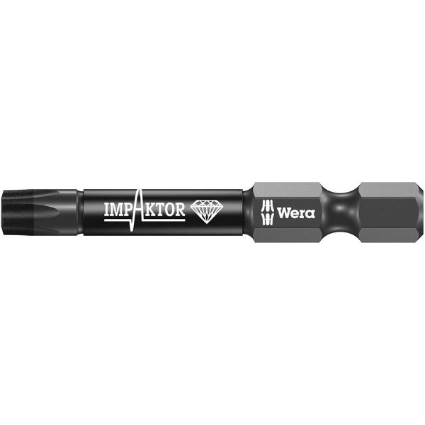 ■商品仕様メーカー：WERA商品名：インパクターダイヤモンドトルクスビット50mmタイプ：その他道具、工具型番：867/4 IMP DC先端サイズ：TORX 30軸長：50サイズ：50×7×7(mm)重さ：10g■特長・ダイヤモンド粒子でビ...