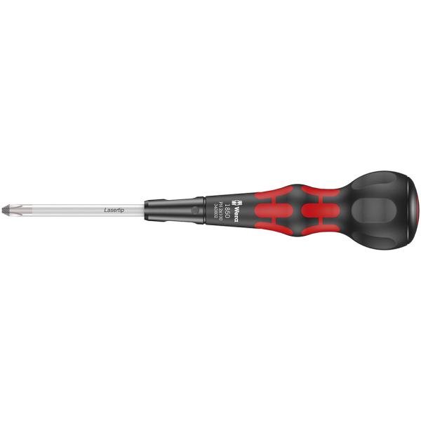■商品仕様メーカー：WERA商品名：ボールグリッププラスドライバータイプ：プラスドライバー型番：1850 PH 2 x 100 mm Black/Red先端サイズ：PH2軸長：100軸径：5.8サイズ：205×38×38(mm)重さ：91g...