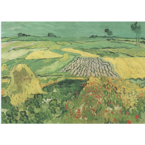 14.8x 10.5cmVincent Van Gogh 1853-1890Die Ebene bei Auvers,1890輸入国： ドイツ