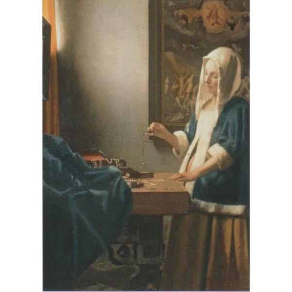 15.0 X 10.5 cmJan Vermeer Van Delft,1632-1675Frau eine Waage haltend,1664輸入国：ドイツ