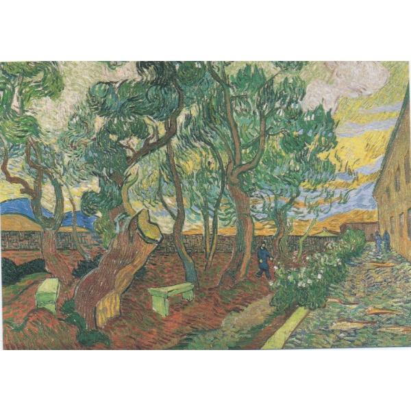 14.8x 10.5cmVincent Van Gogh 1853-1890Der Irrenhausgarten von Saint-remy, 1889輸入国： ドイツ