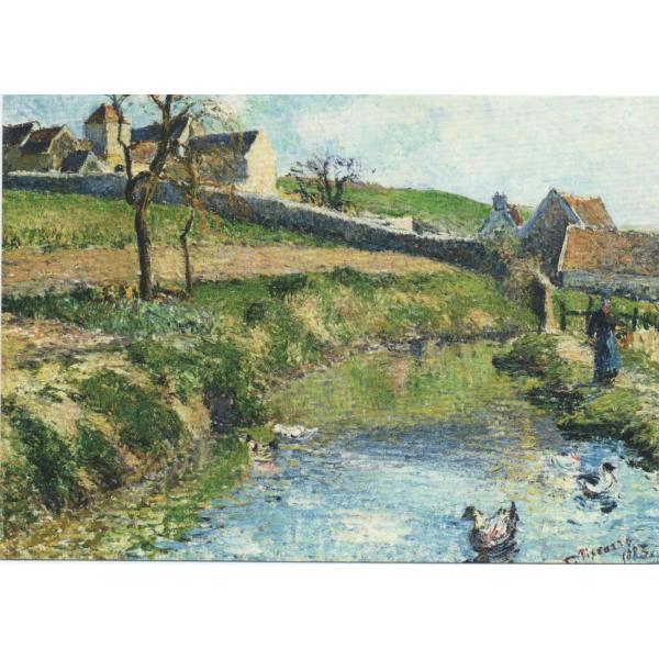 14.8x 10.5cmCamille PissarroDie Farm bei Osny,1883輸入国： ドイツ