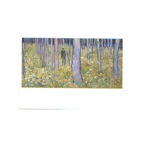 14.8 x 10.5 cm Vincent Van Gogh Undergrowth with Two Figures,1890輸入国：　スイス