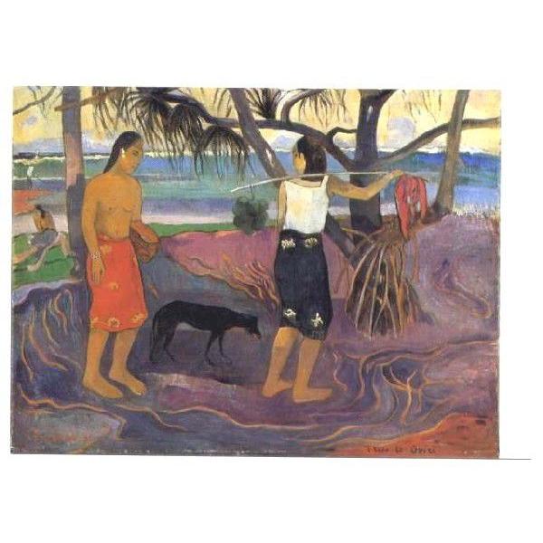 Paul Gauguin (1848-1903) Under the Pandanus Three, 1891 14.8 x 10.5 cm輸入国　：　スイス