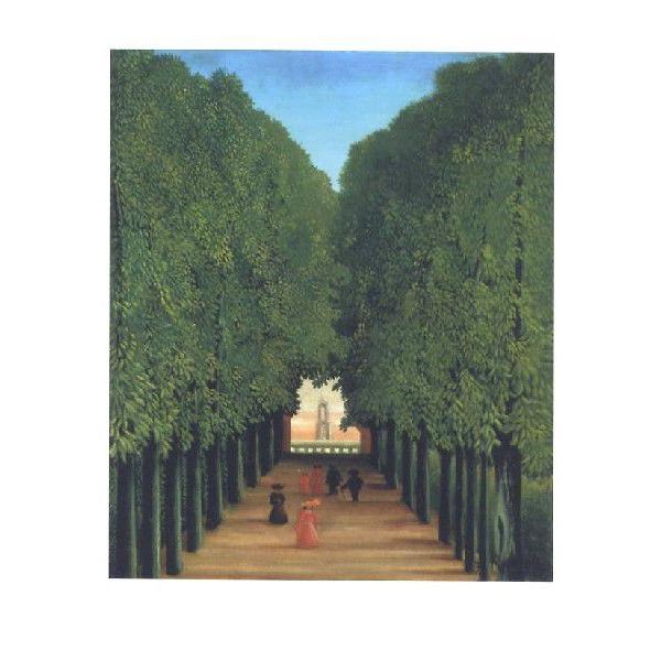14.8 x 10.5 cm Henri Rousseau (1844-1910) Alleyway in the park of Saint-Cloud,1908輸入国：スイス