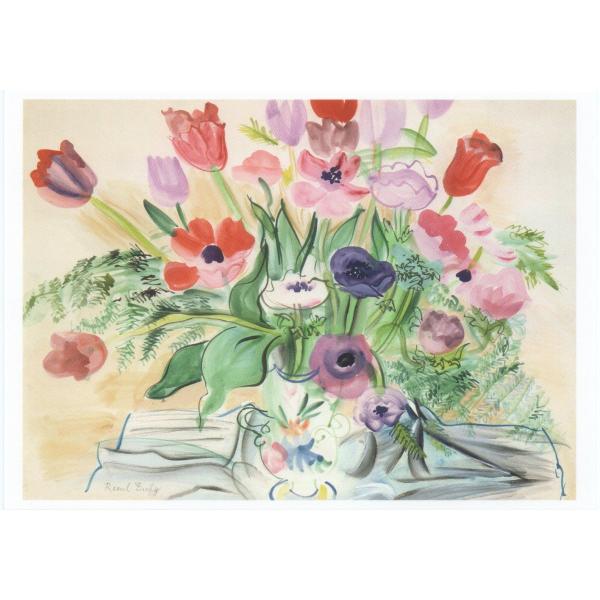14.8X10.5cmRaoul DufyAnemones and Tulps,1942輸入国　：スイス