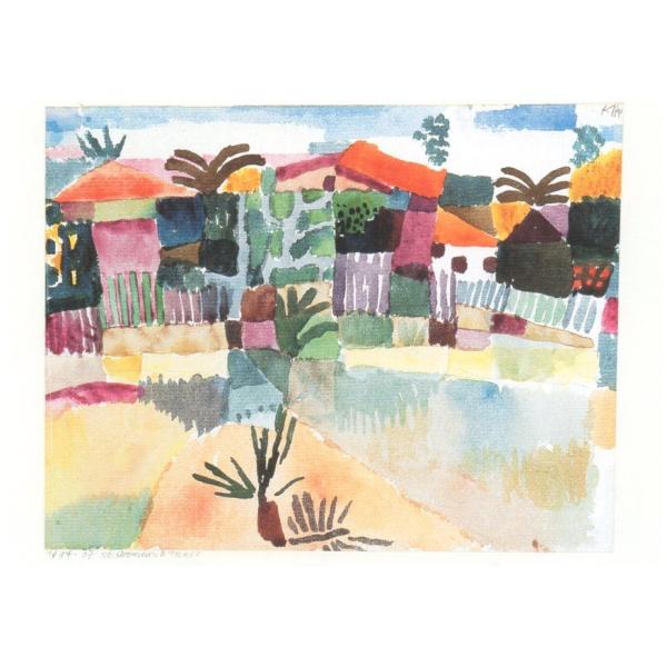 14.8 x 10.5 cmPaul Klee (1879-1940)St.Germain near Tunis,1914輸入国　：　スイス