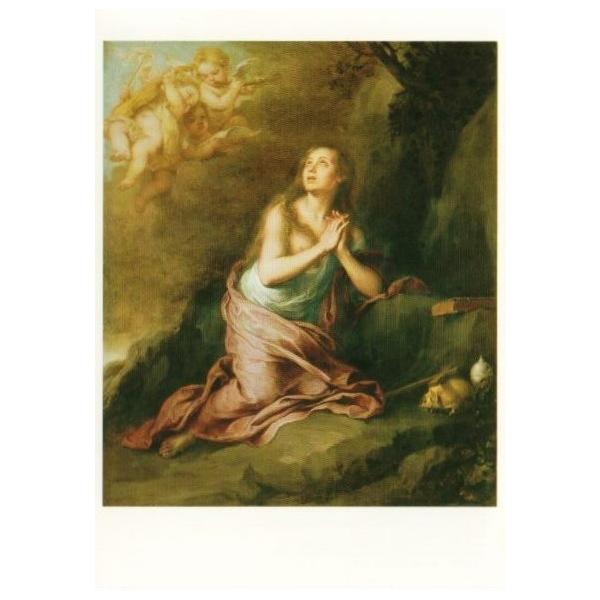 Bartolome Esteban Murillo (1618-1682)The Penitent Mary Magdalena10.5X15cm輸入国：スイス