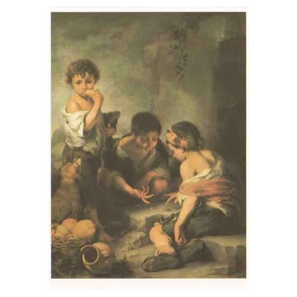 Bartolome Esteban Murillo (1618-1682)Boy playing a game of dice, 1670/7510.5X15cm輸入国：スイス