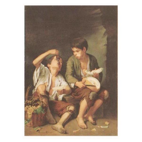 Bartolome Esteban Murillo (1618-1682)The Melon and Grapes eaters, 1645/4610.5X15cm輸入国：スイス