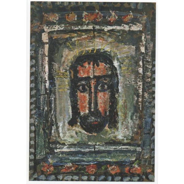 14.8x 10.5cmGeorges Rouault (1871-1958)The Sacred Face,1933輸入国：スイス