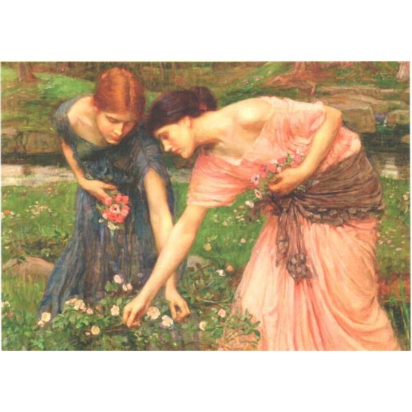15.0 X 10.5 cmWilliam Waterhouse (1849-1917)Gather Ye Rosebuds while Ye May (detail),1909輸入国：スイス
